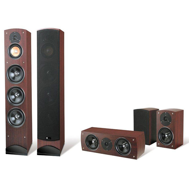 Kit Home Theater Pure Acoustics-Próxima Mahogany | Ecorporative